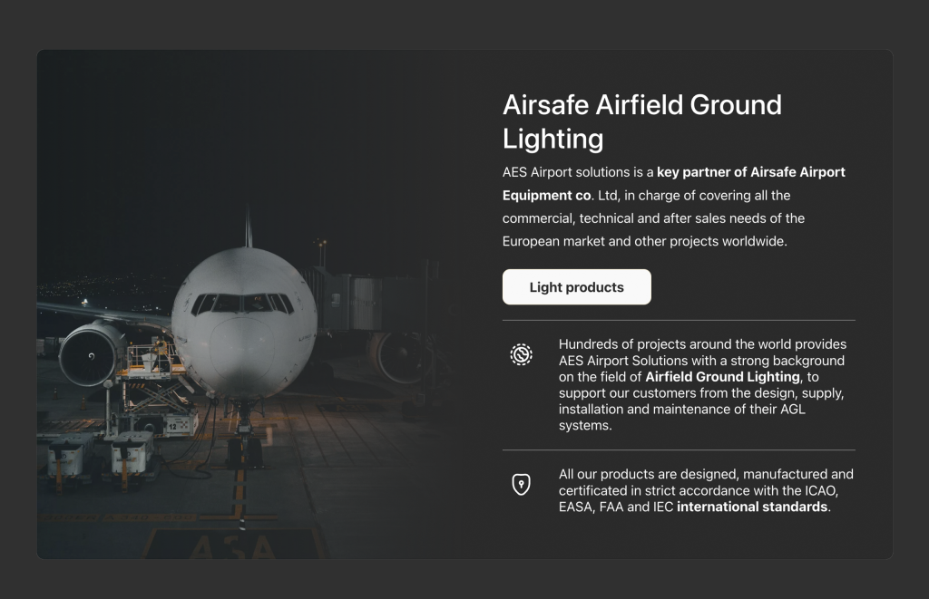 Ejemplo De Página Web Para Proveedores De Aeródromos [A Medida]